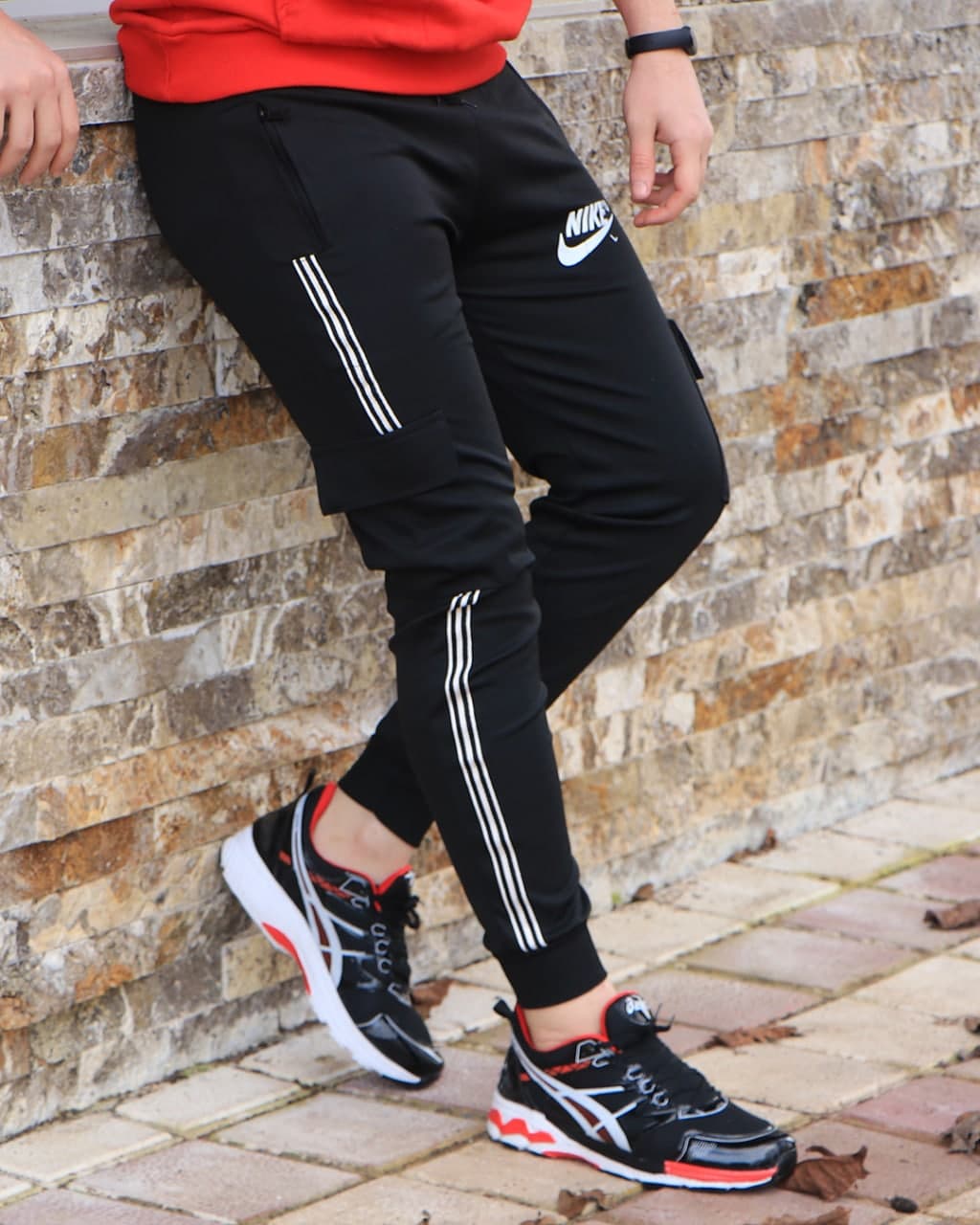 اسلش شش جیب "NIKE" مشکی _ سفید کد 5591 - فروشگاه پوشاک M2Mode